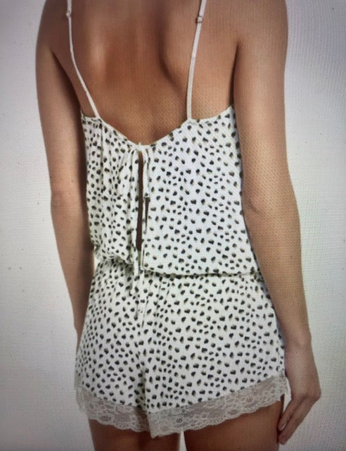 Clearance - Cheetah Girl Romper – Lavender Wisp Lingerie